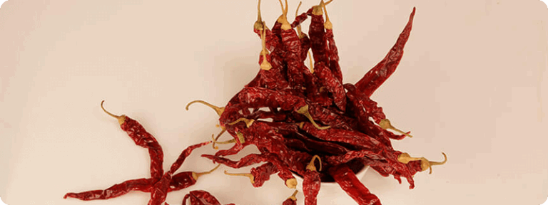 273 Wrinkle With Stem Chillies Exporters from India